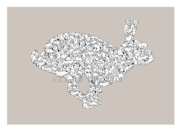Rabbit print – Louise Tate Illustration